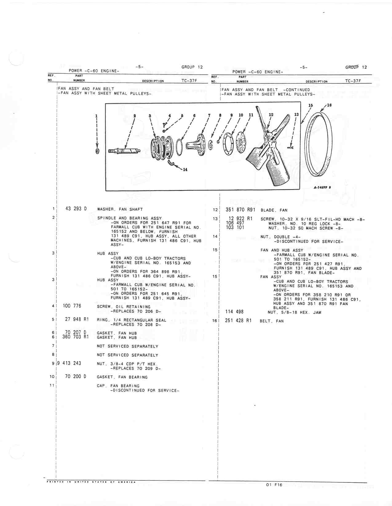 Fan bolts | Farmall Cub Forum